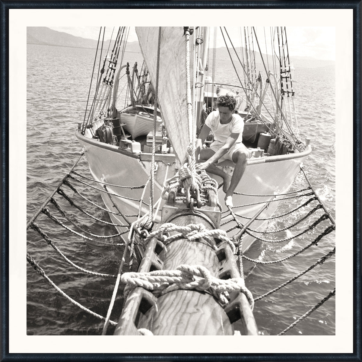 Art - Brigantine circa 1962 Nostalgia Collection Framed with Glass (1 ...