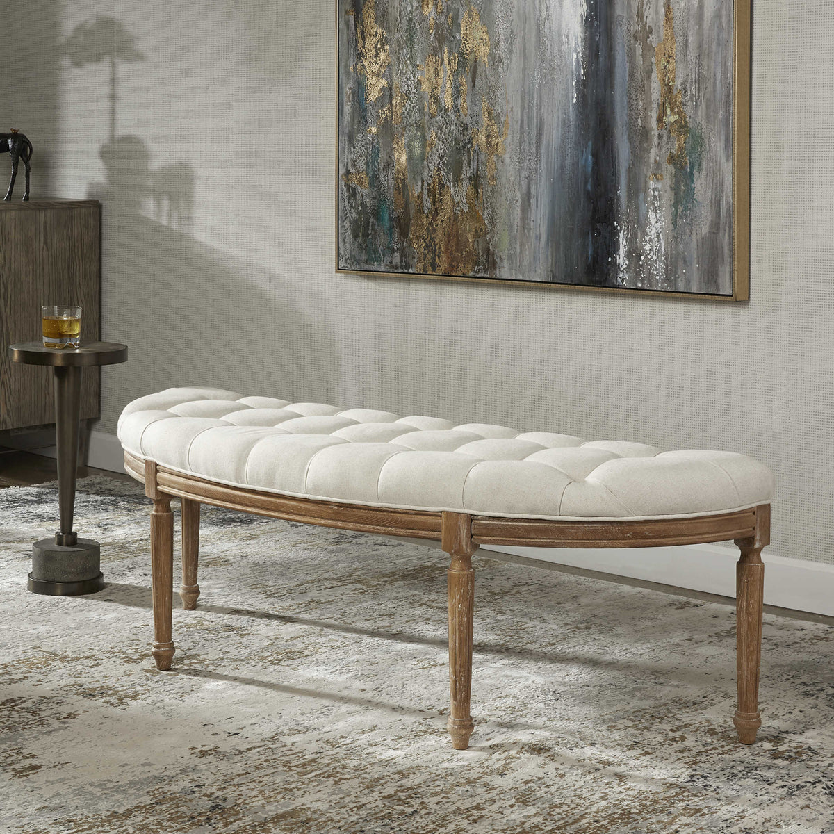 Leggett Half Moon Bench (1 in stock) – verandacollection