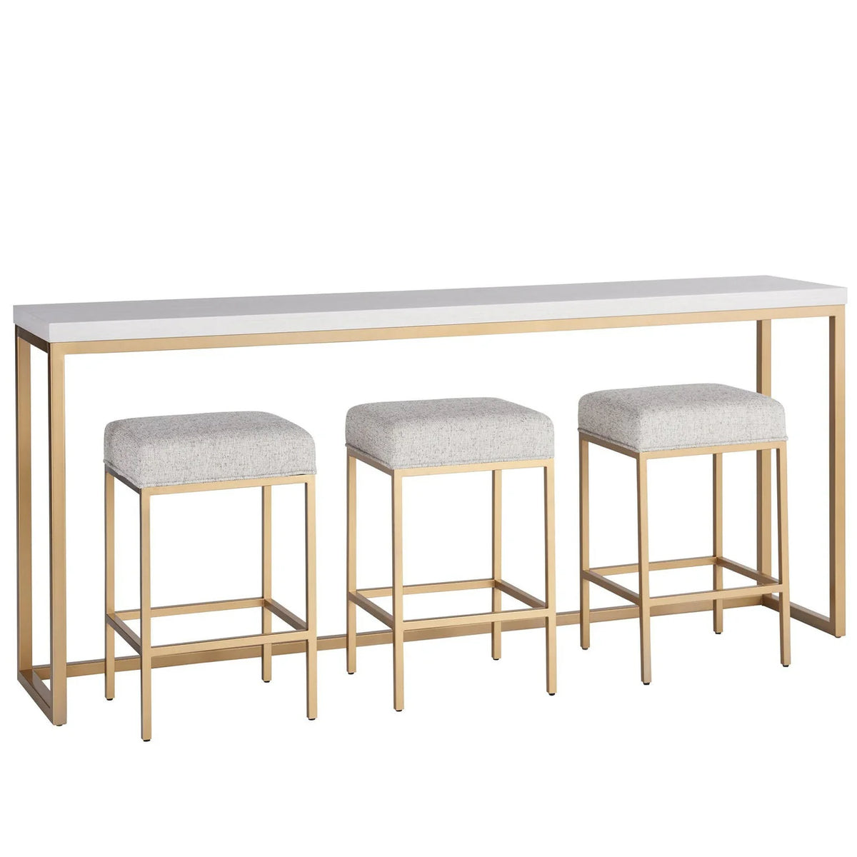 Miranda Console Table with 3 Stools (1 set in stock) – verandacollection