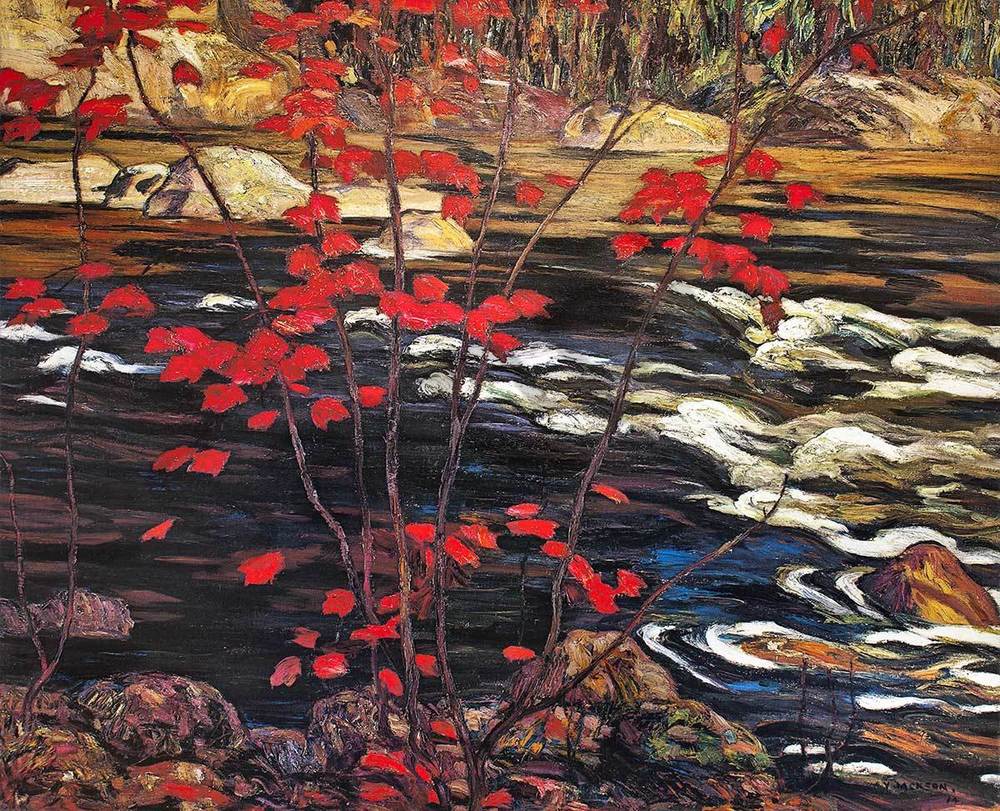 A.Y. Jackson The Red Maple Art Canvas 46w x 38h (1 in stock ...