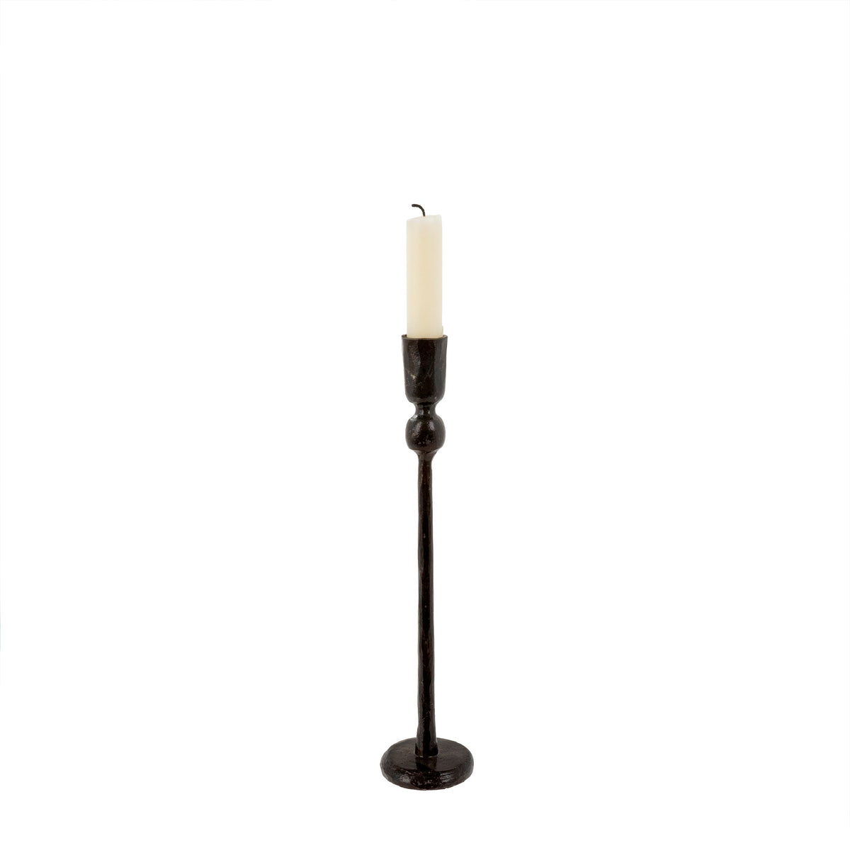 Revere Black Forged Candlestick Large – verandacollection